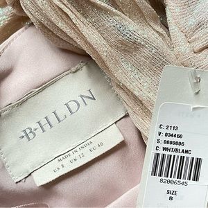 BHLDN | Dresses | Bhldn Dress Nwt Jade Metallic One Shoulder ...